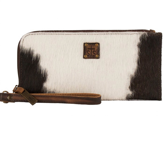 STS Ranchwear | Bags | New Sts Ranchwear Classic Cowhide Clutch In ...